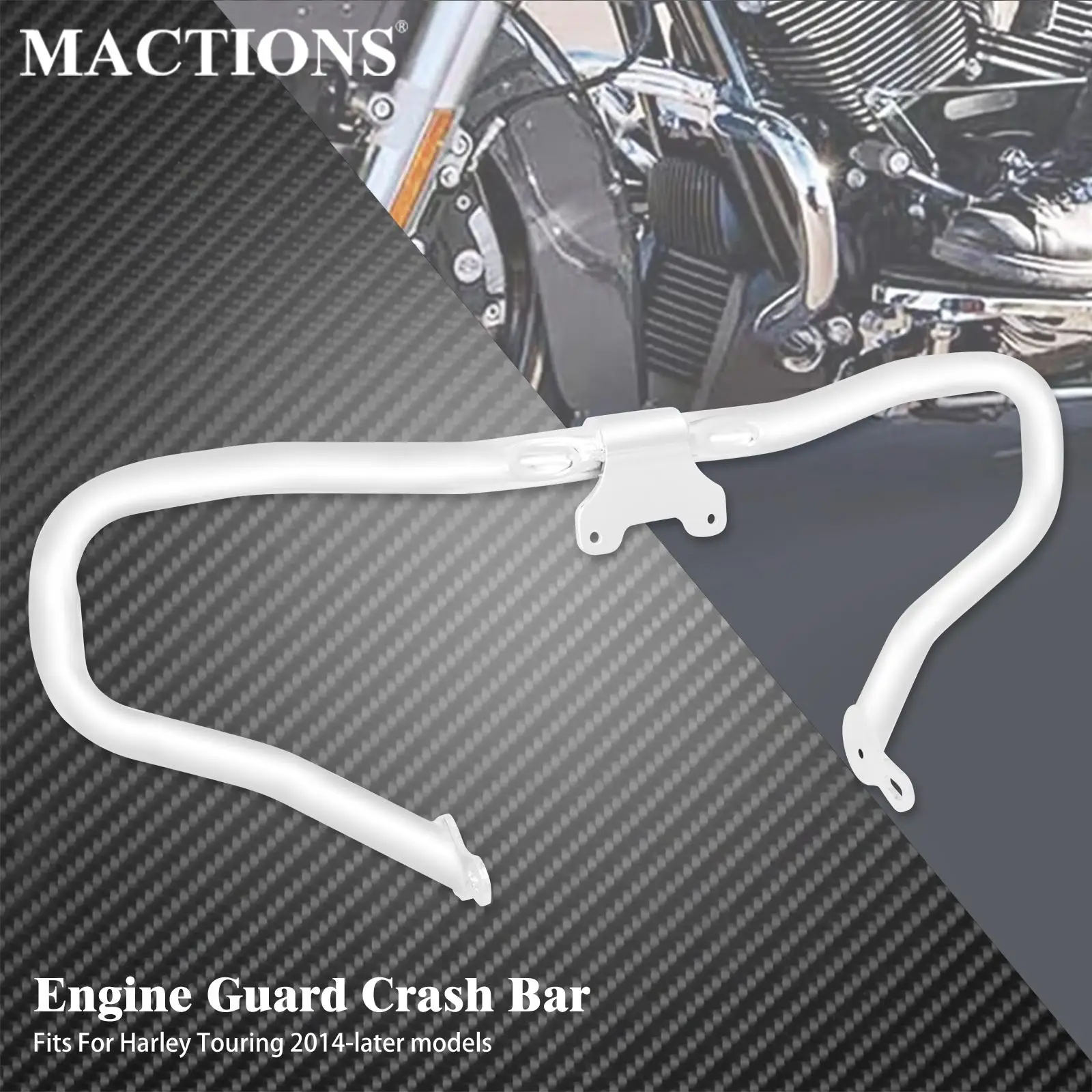 Motorcycle-Front-Engine-Guard-Highway-Crash-Bar-Chrome-For-Harley ...