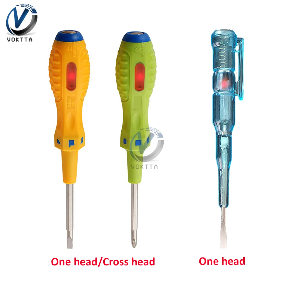 AC DC Electric Voltage Tester Pen 100-500V Screwdriver Induction Test ...