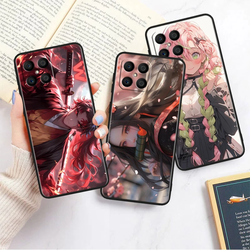 Demon Slayer Cute Cartoon Black Soft Phone Case Cover for Honor 30 ...