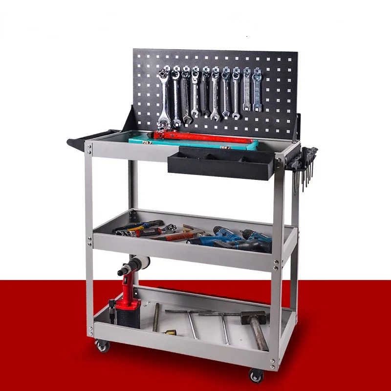 3-Tier-Rolling-Tool-Utility-Cart-Heavy-Duty-Workshop-Mobile-Wheeled-Car ...