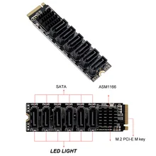 Nvme To Sata Expansion Card M.2 To Sata Adapter M2 Connector Internal ...