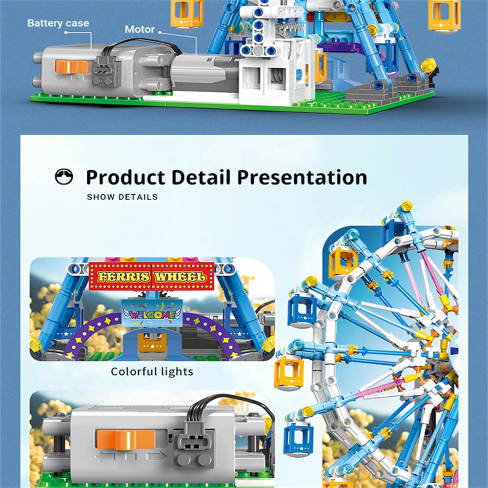 XINGBAO 18023 Kids City Friends Ferris Wheel Building Blocks - Building ...