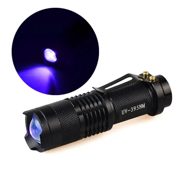UV-Flashlight-395nm-Black-Light-Flashlights-Ultraviolet-Zoomable-Torch ...