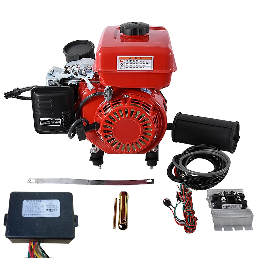 New Double-silencer 3000r/min 3000w Gasoline Generator Range Extender ...