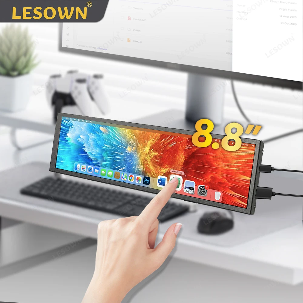 LESOWN-8-8-inch-HDMI-IPS-Secondary-Screen-Case-CPU-GPU-RAM-Computer ...