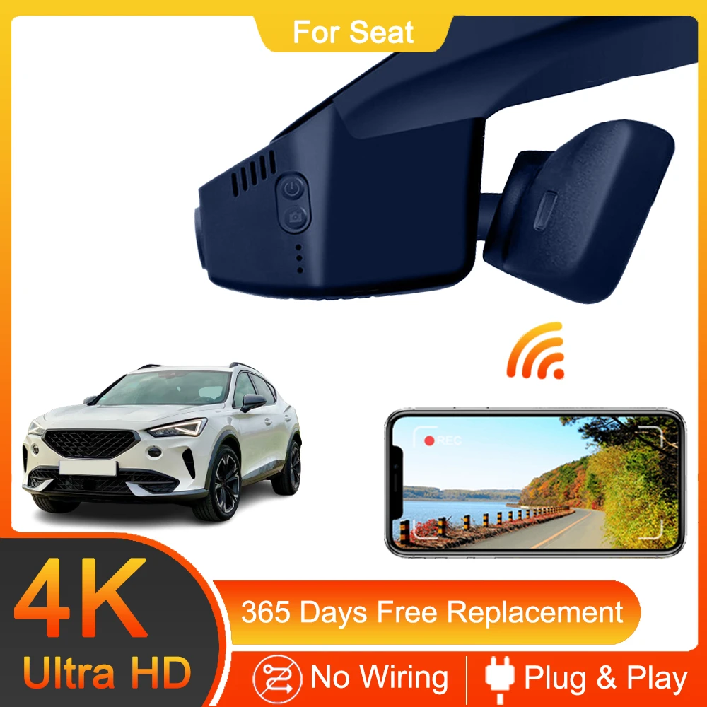 For Cupra Formentor 2022 2021 Front and Rear 4K Dash Cam for Car Camera ...