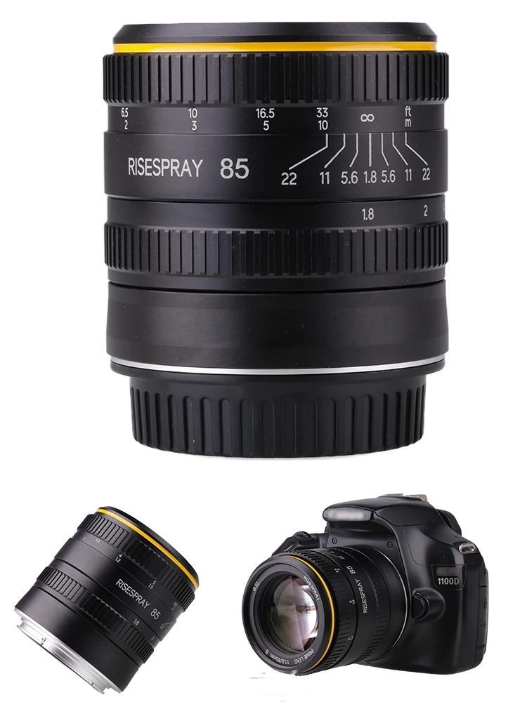 NEW-RISESPRAY-Large-Aperture-Full-Frame-85MM-F1-8-Metal-Manual-Camera ...
