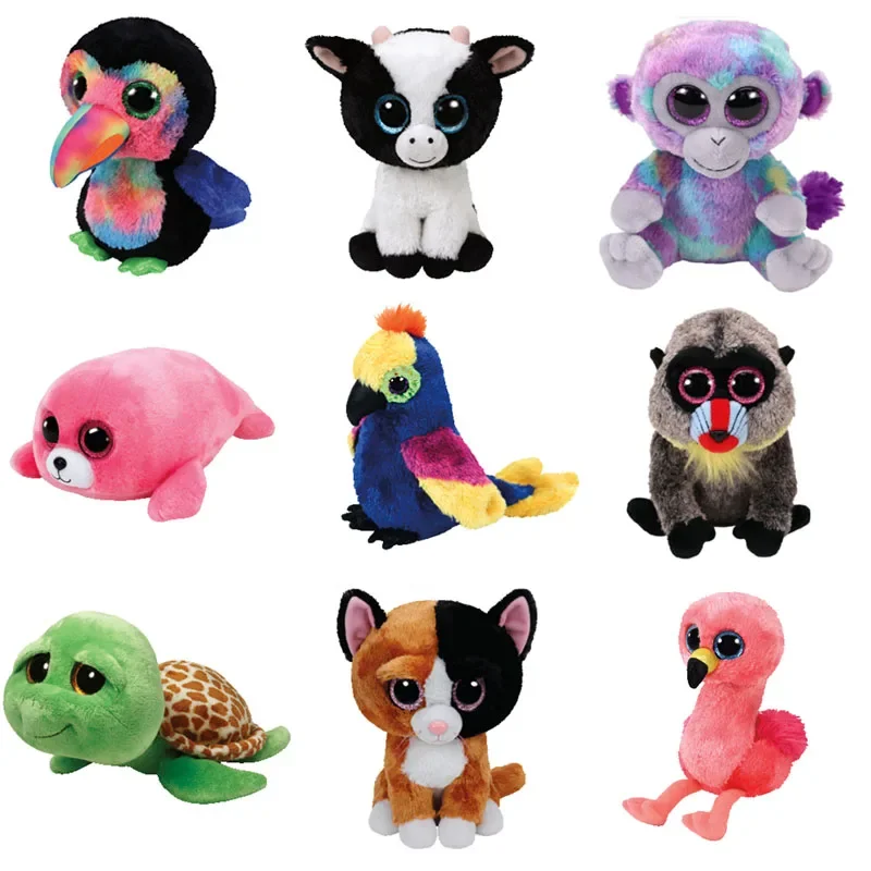 Ty-Beanie-jouets-en-peluche-pour-enfants-grands-yeux-flamand-rose ...