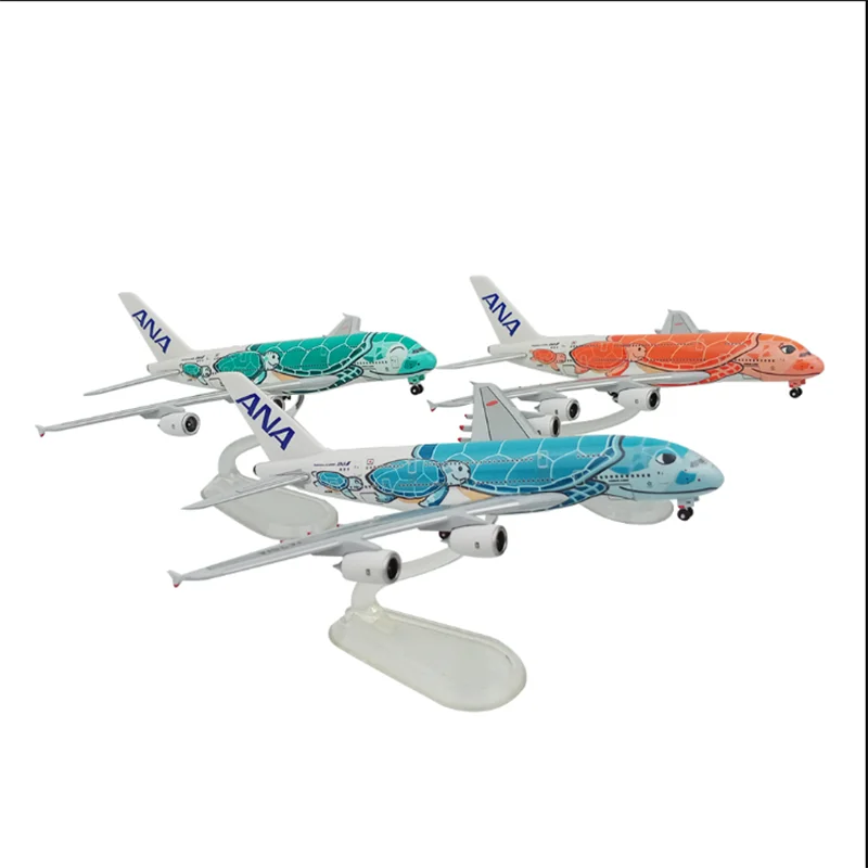 Scale 1/500 ANA All Nippon Airlines A380 Passenger Jet Miniature Die ...