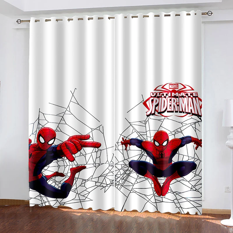 Spiderman Blackout Curtains | Spiderman Childrens Curtain - Diamond ...