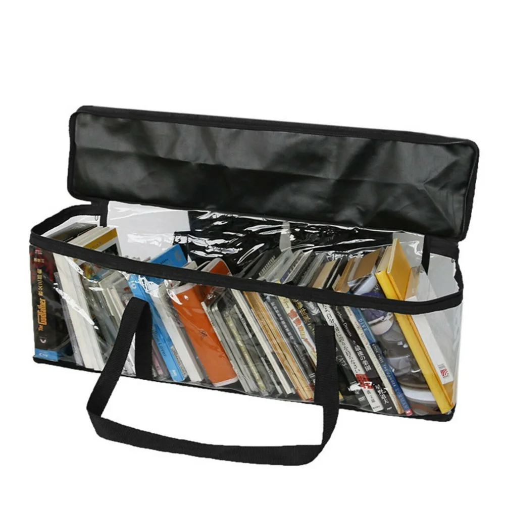 DVD-CD-Storage-Bag-with-Handle-Transparent-Visual-Dustproof-Waterproof ...