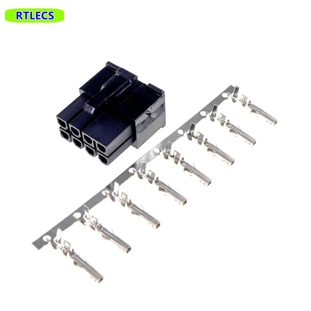 10 Pcs 8 Position 8 Pin 4.20 mm Male Housing PCIe PCI E GPU 8P Power ...