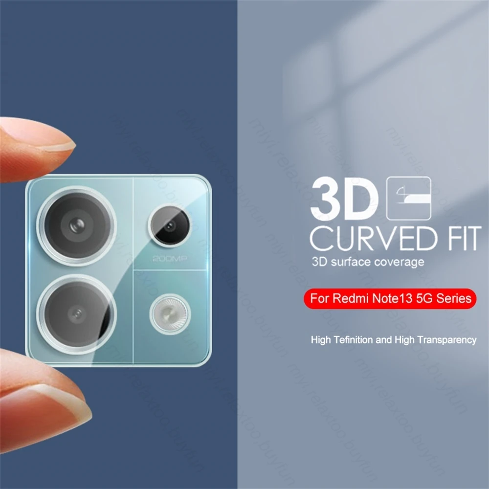 Redmy Note13 Pro 5G 4G Case 3D Curved Tempered Glass Camera Lens ...