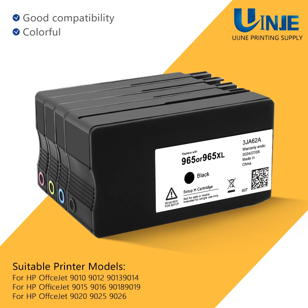 For HP 965 965xl ink cartridges HP OfficeJet Pro 9010 9012 9015 9016 ...