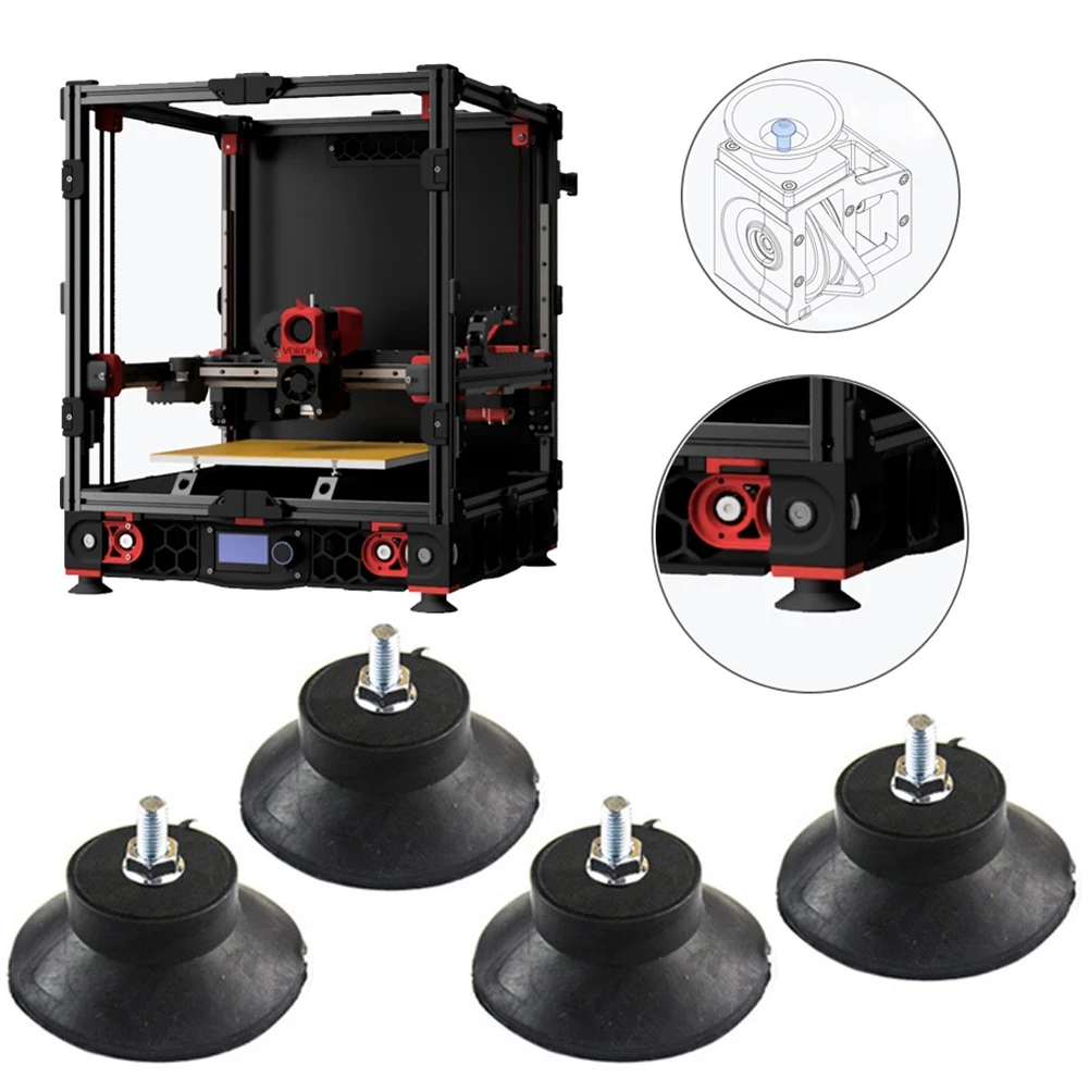 4pcs-Air-Compressor-Rubber-Foot-Pad-Shockproof-Non-slip-Components-For ...