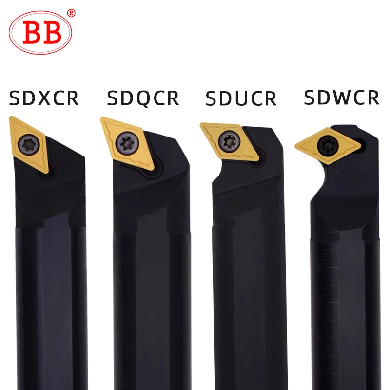 BB SDXCR SDUCR SDQCR Lathe Screw Boring Bar S10K S12M Internal Turning HSS C08K DCMT Carbide ...