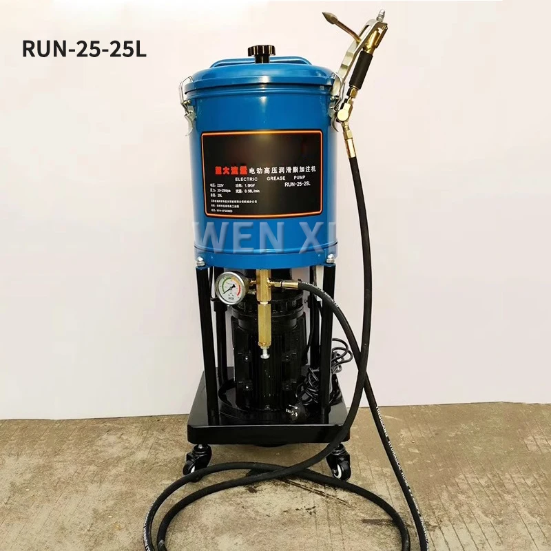 25L 25-40MPA Air Pneumatic Grease Gun Pump With Gas-Pressure Meter ...