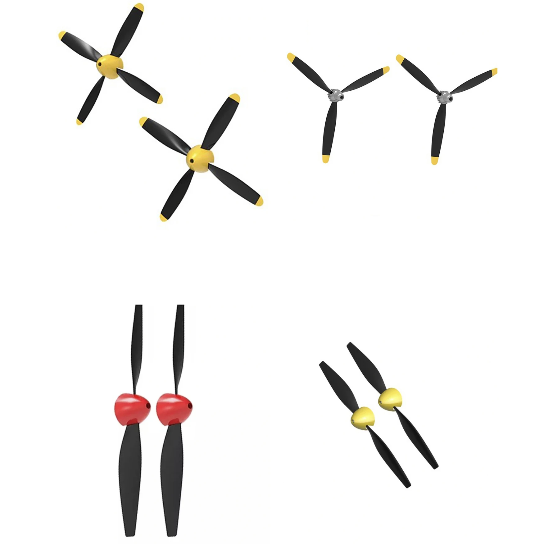 2PCS RC Plane Propeller With Spinner 2/3/4 Blade Propellers - RCSkyLite