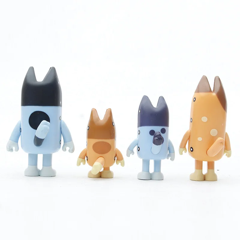 Bluey Bingo Pop Toys Family Kawaii Movable Joint Action Figure Toys ...