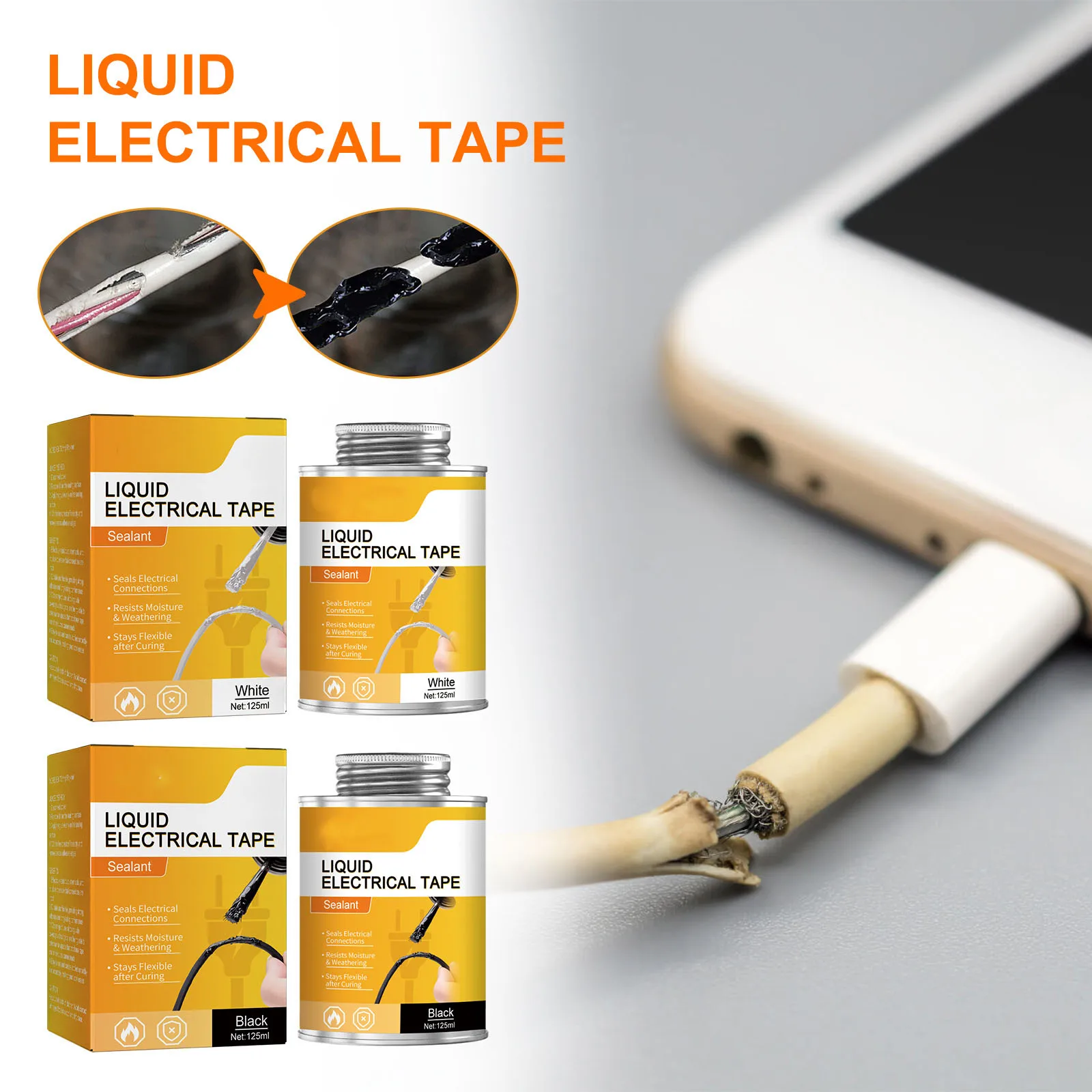125ml-Liquid-Insulation-Electrical-Sealant-Tape-Wire-Cable-Sealant ...