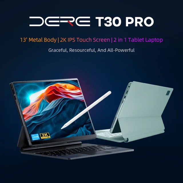 DERE Laptops T30 Pro ,13-inch 2K IPS Touch Screen,16GB RAM+ 1TB SSD ...