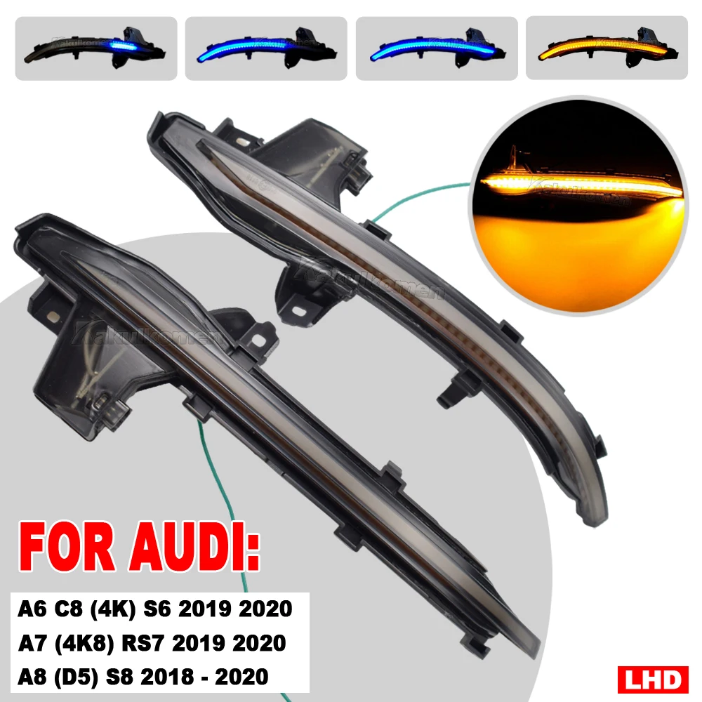 Flowing-Water-Flashing-Mirror-Lamp-For-Audi-A6-C8-4K-A7-4K8-A8-D5-2018 ...