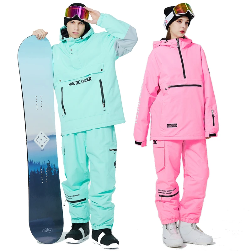 Fashion-Men-and-Women-Waterproof-Ski-Suit-Sets-Pullover-Snow-Costume ...