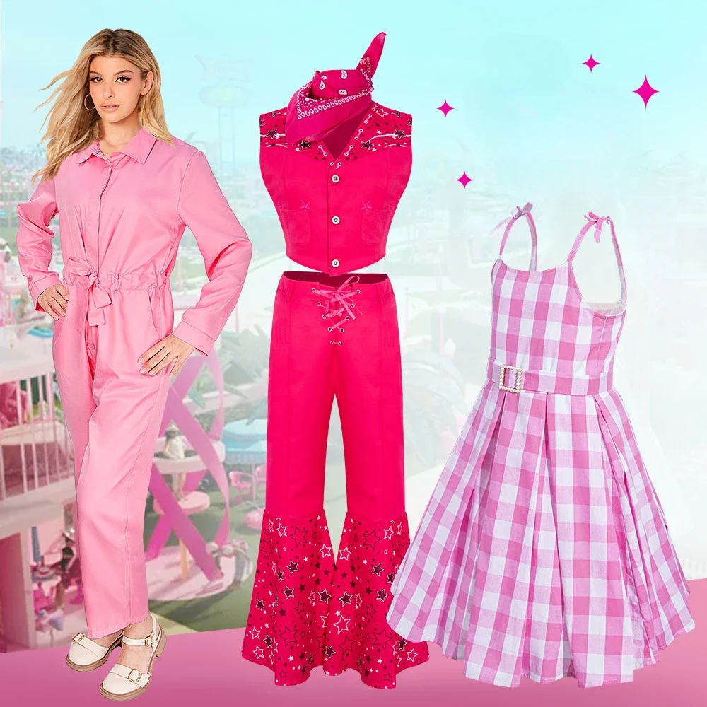 Pink-B-Clothes-Women-Cosplay-Costume-Sexy-Pink-Jumpsuit-Set-Lady-Cos ...