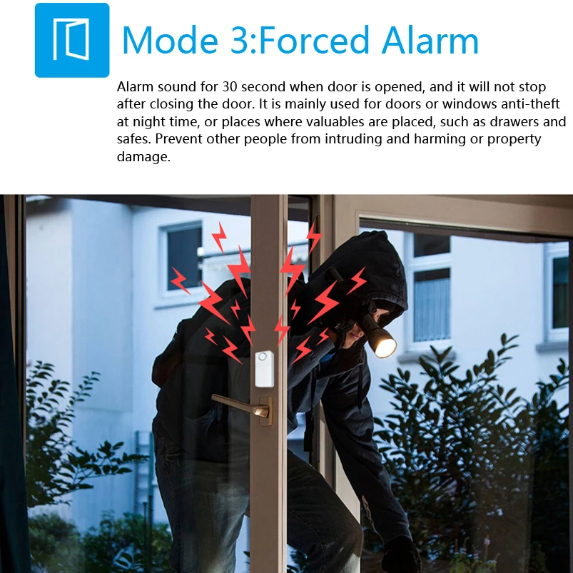 130Db Ajtó Ablakérzékelő Vezeték Nélküli Betörés Riasztás Mágneses Otthon Hosszabb Rendszer ...