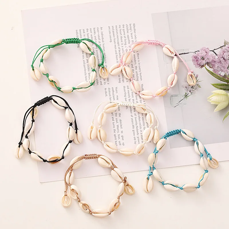 Fashion-Bohemian-Shell-Braided-Bracelet-For-Women-Men-Summer-Beach ...