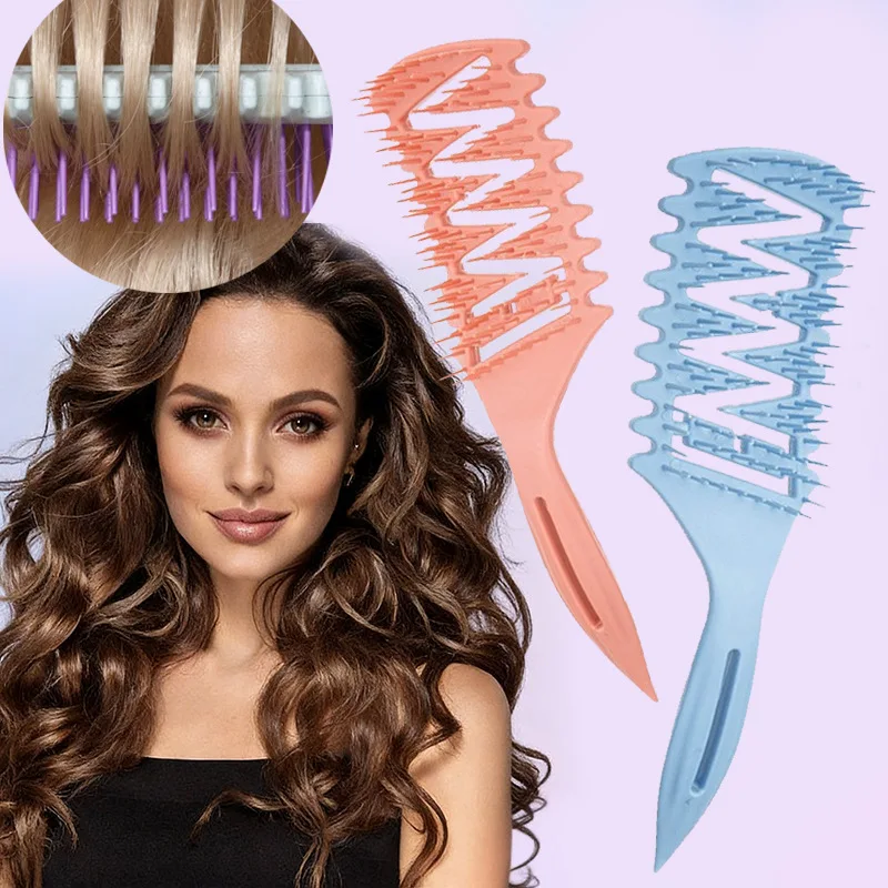 Women Curly Massage Comb Salon Barbers Hairdressing Tools Accessories ...