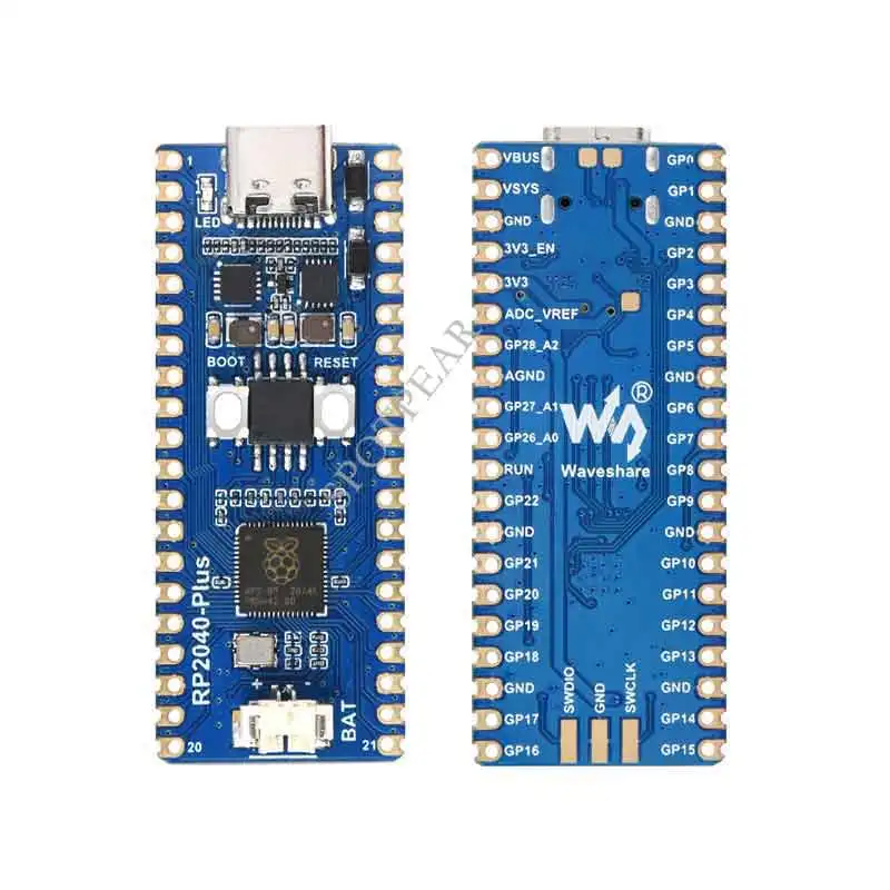 Raspberry-Pi-Pico-RP2040-Plus-microcontroller-upgrade-version-Micro ...