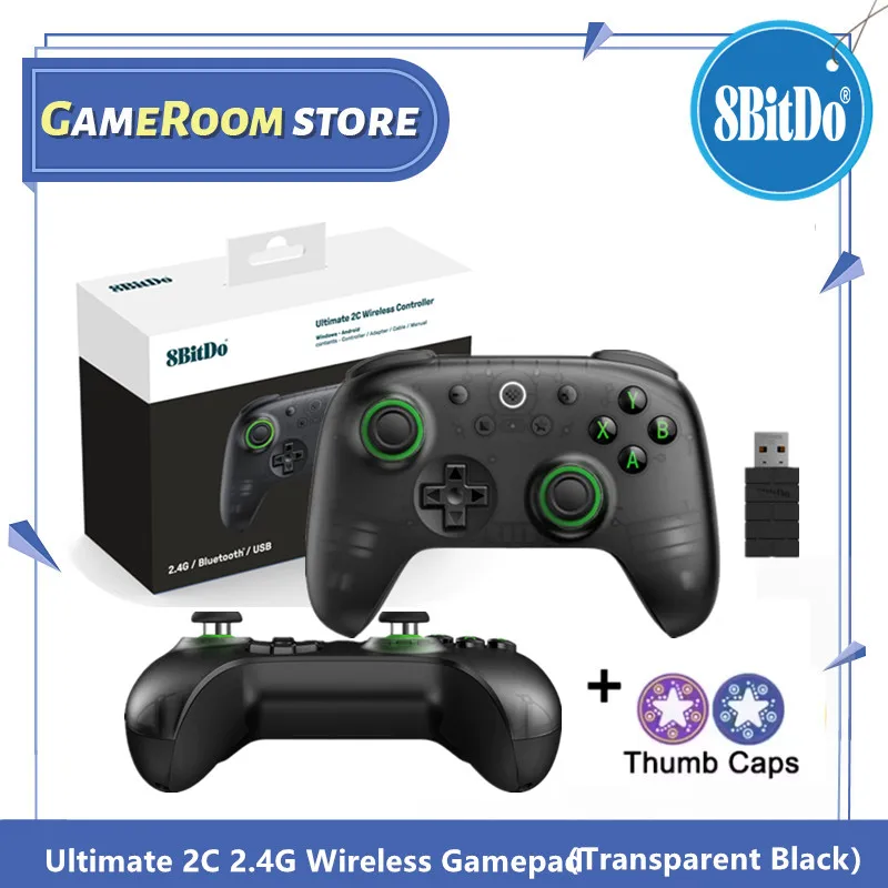 8BitDo Transparent Black Ultimate 2C 2.4G Wireless Gamepad Gaming ...