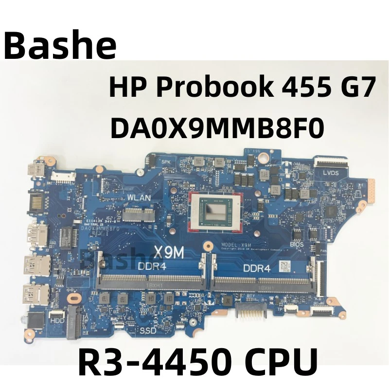 For HP Probook 455 G7 laptop motherboard R3-4450 CPU plate number ...
