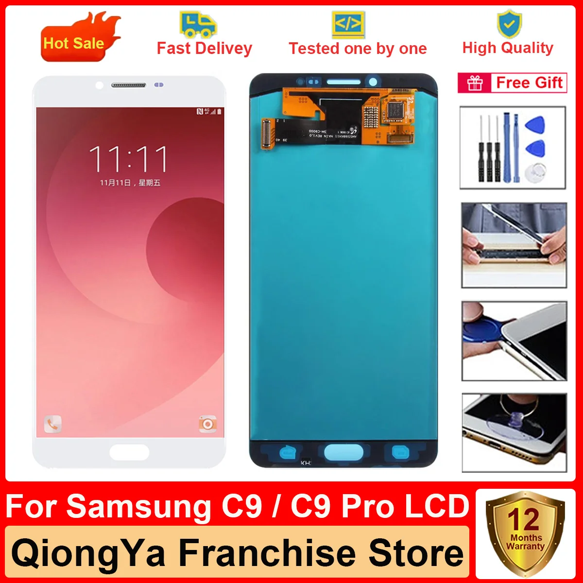 6-0-Super-AMOLED-C9-Display-For-Samsung-Galaxy-C9-Pro-SM-C9000-C900F ...