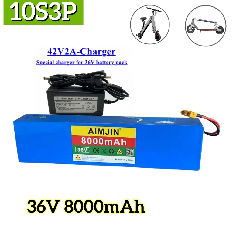 10S3P-18650-36V-8000mAH-Lithium-Ion-Battery-Pack-Suitable-for-KUGOO-S1 ...