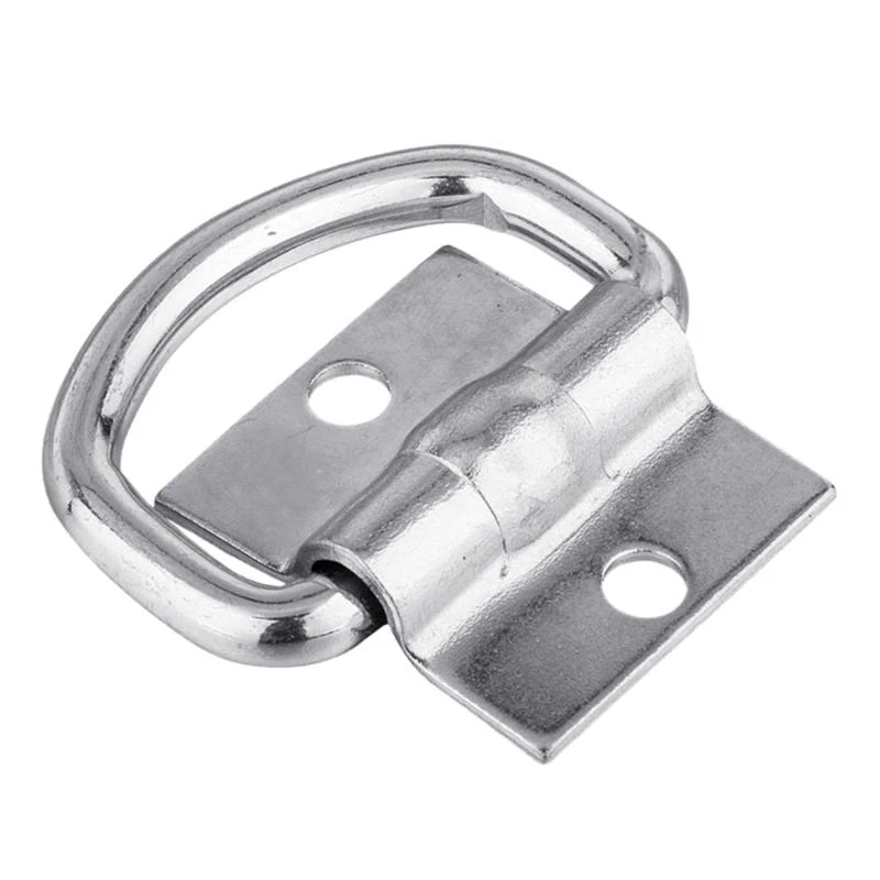 1pcs 7mm Stainless Steel D Shape Pull Hook Tie Down Anchor Ring Iron ...