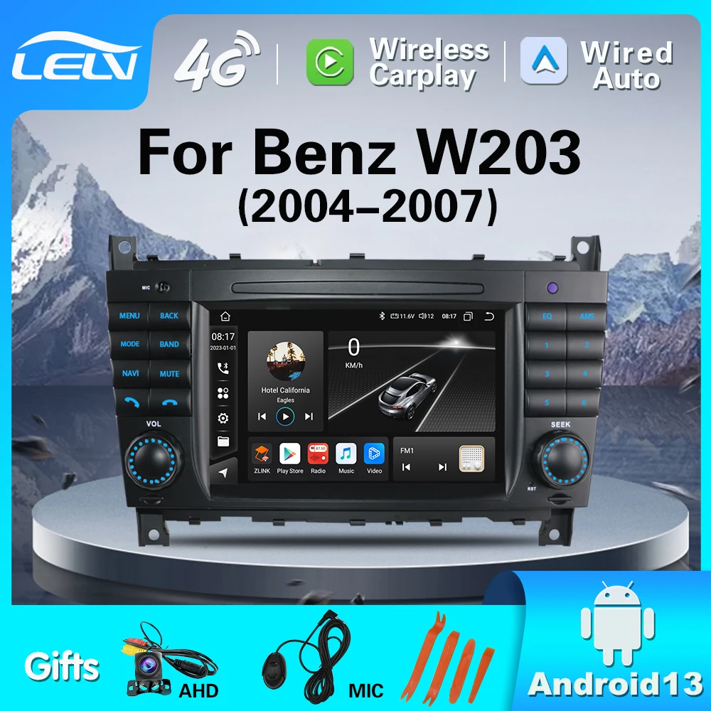 LELV-Car-Radio-Android-13-For-Mercedes-Benz-W203-Stereo-Multimedia ...