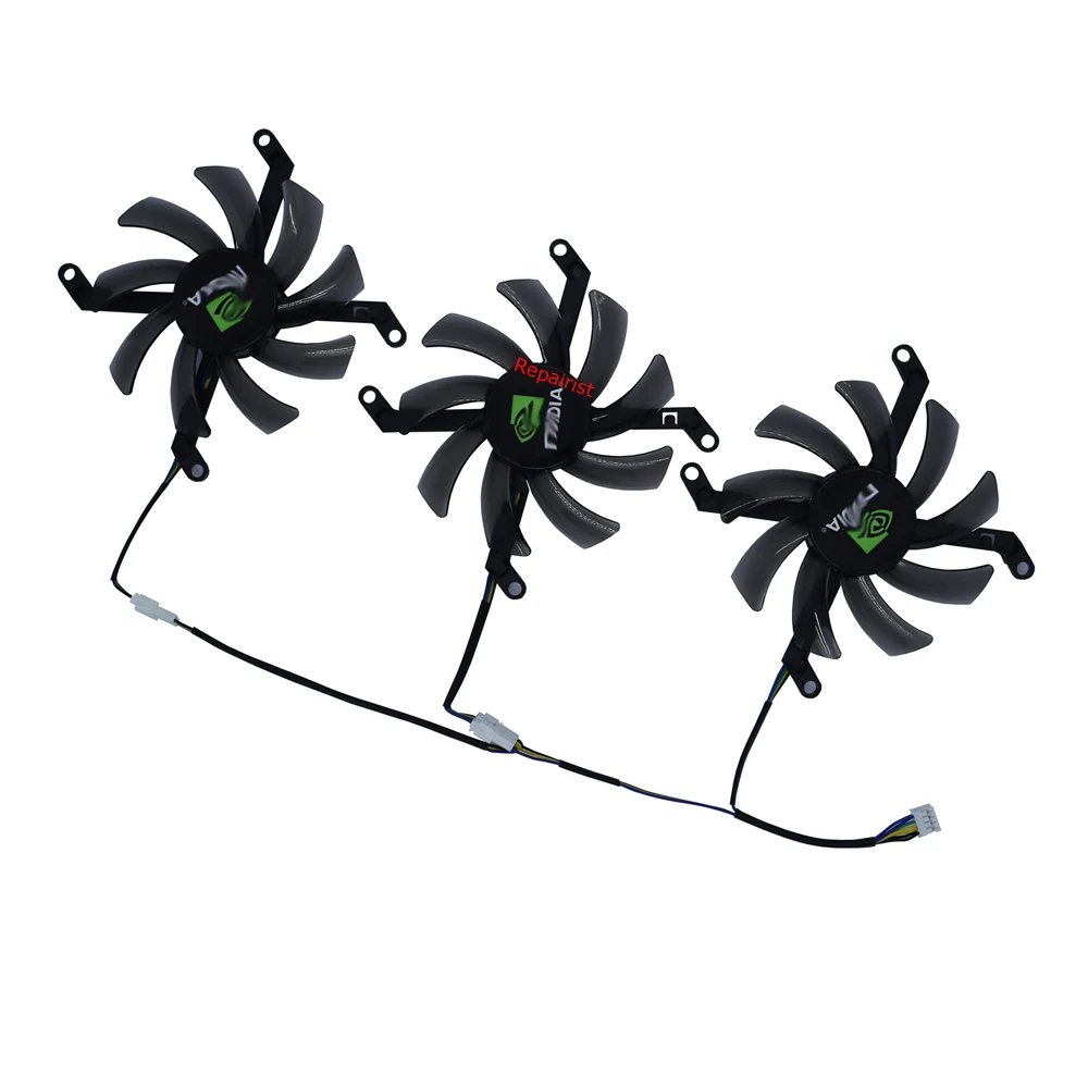 3Pcs/Set,T129215SU,GPU Cooler,Video Card Fan,For Manli GTX 1080 Ti 11GB ...