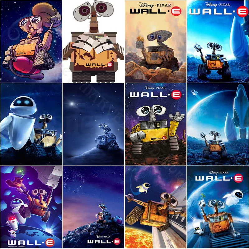 Disney Walle Diamond Painting Huge Dump Robot Wall E Clean Up Trash and ...