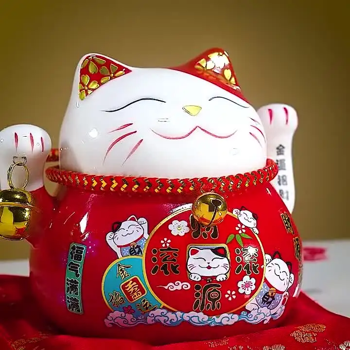 Керамическая статуэтка Манеки Нэко GOHAND | AliExpress