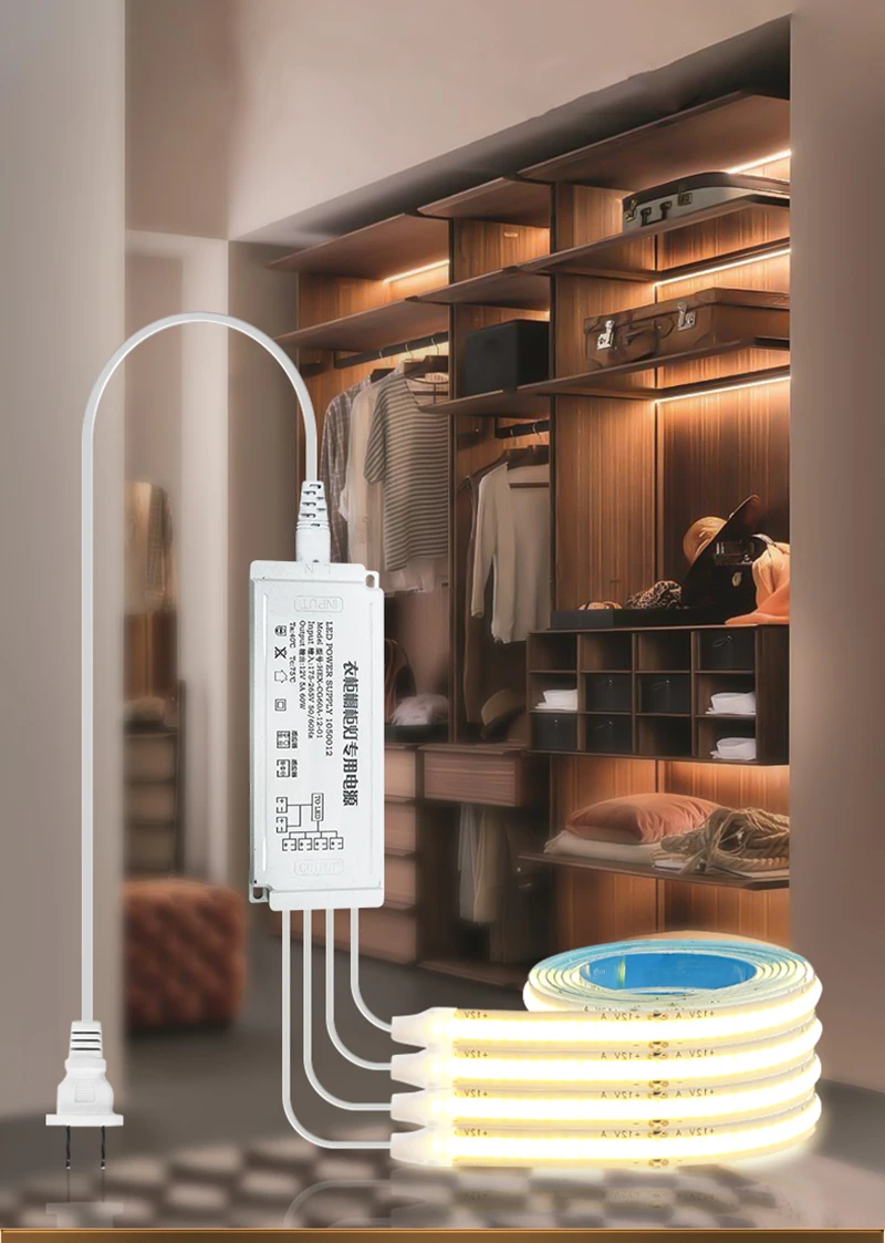 Onder-Kast-Led-Strip-Lights-Keuken-Plank-Pantry-Showcase-Slaapkamer ...