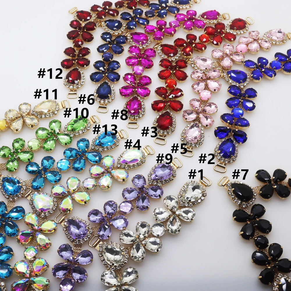 2pcs-105mm-rhinestones-acrylic-chain-sandal-accessories-Bikini-Link ...