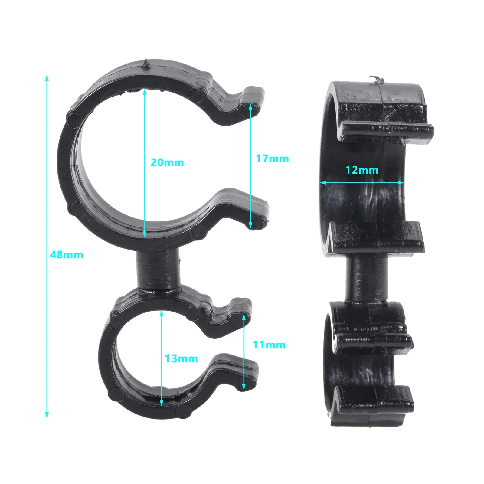 2Pcs-Car-Plastic-Hose-Holder-Tubing-Support-Clip-Bracket-Clamp-Rivet ...