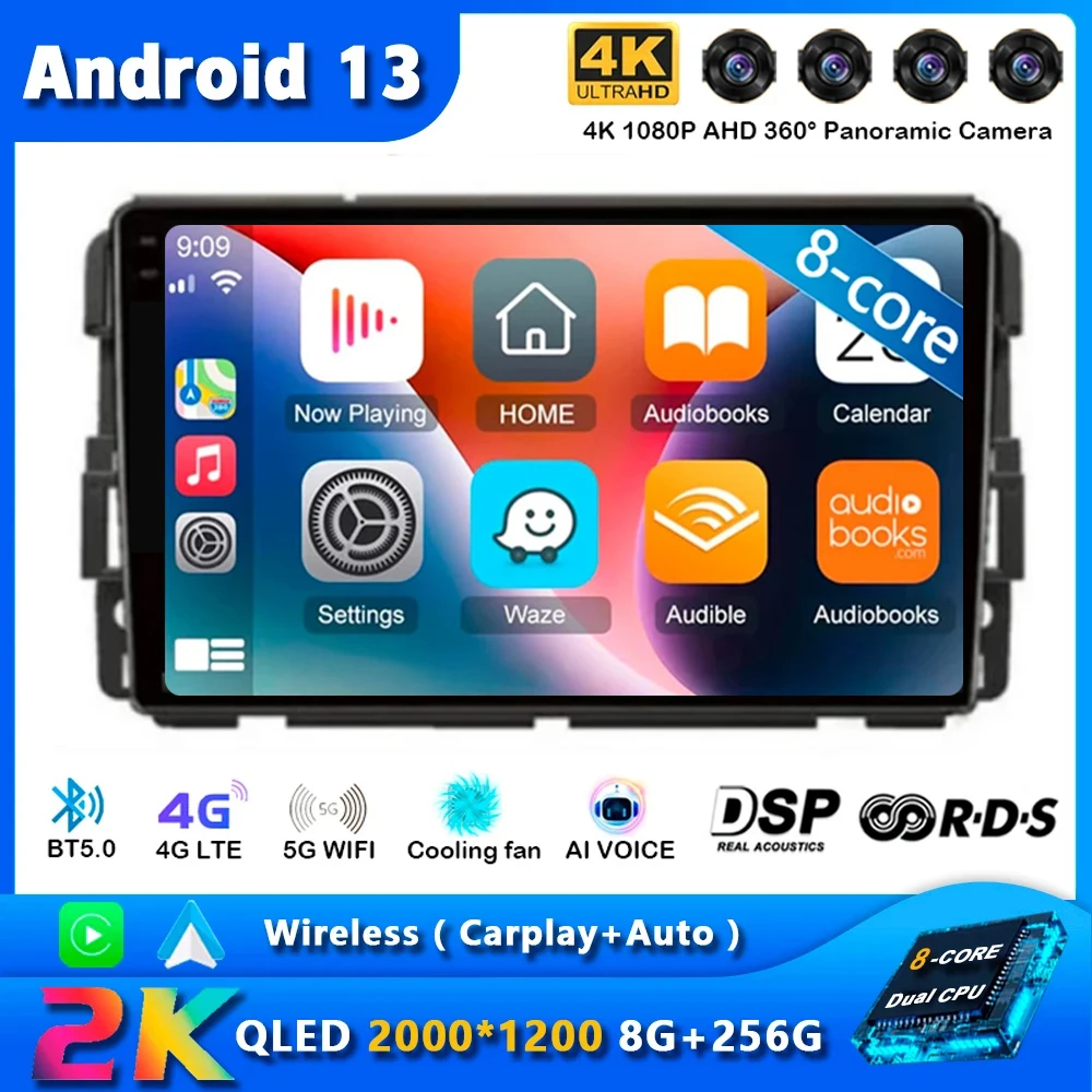 Android-13-Carplay-Car-Radio-For-Chevrolet-Silverado-Impala-GMC-Yukon ...