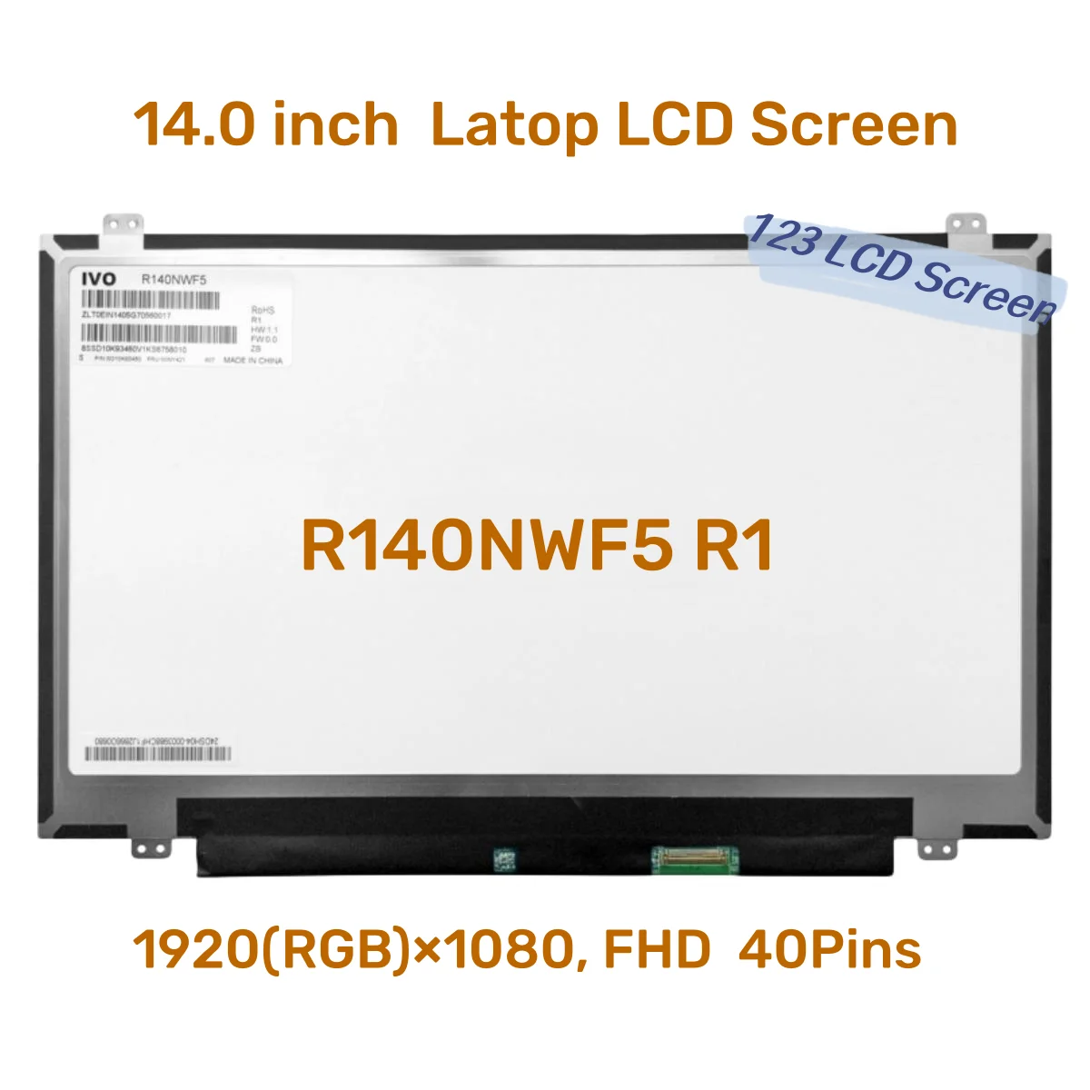 NV140FHM-T00-R140NWF5-R1-R6-B140HAK01-0-LCD-Screen-For-Lenovo-ThinkPad ...