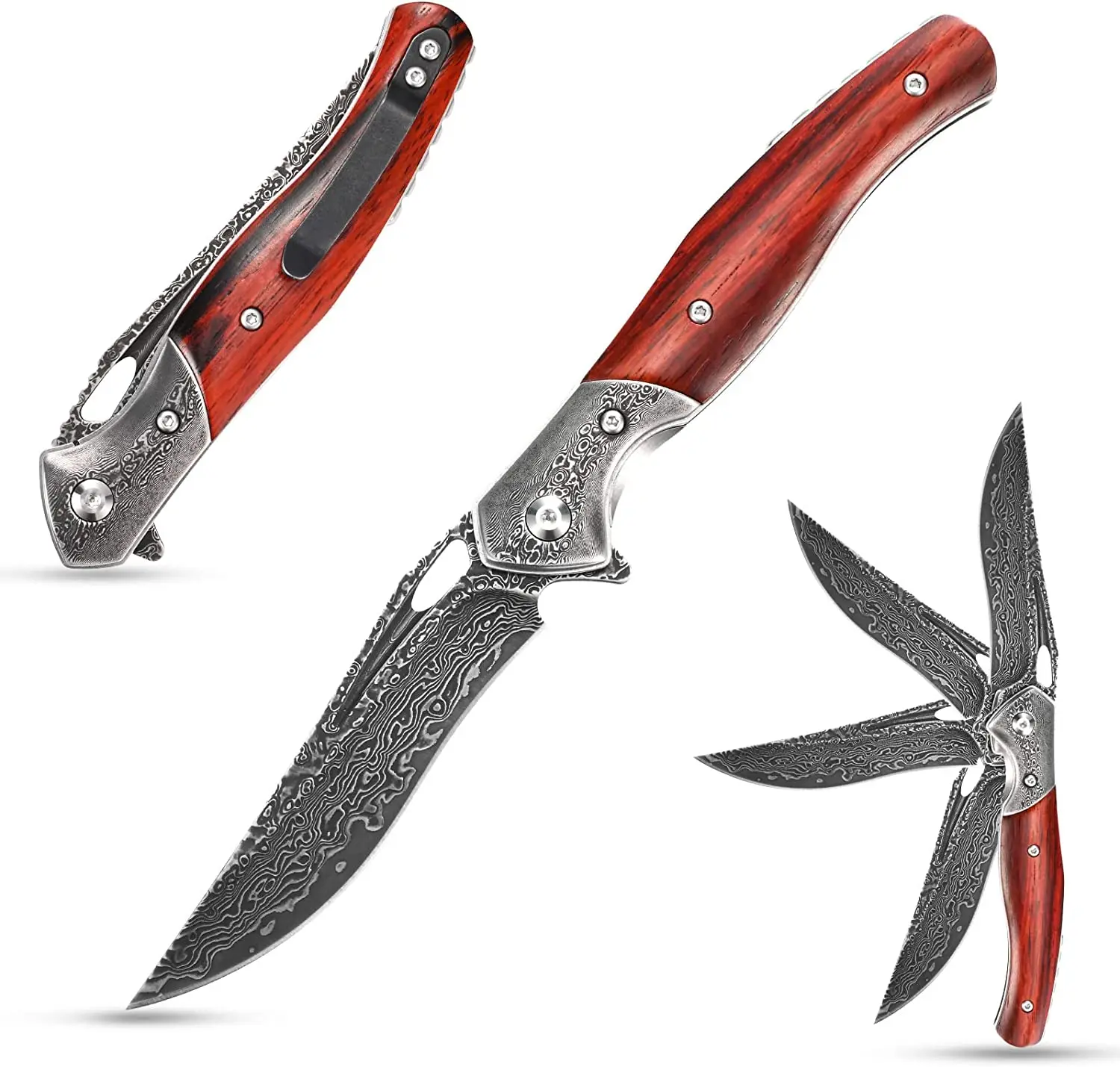 Sitivien-ST254-Damascus-Steel-Folding-Pocket-Knife-VG10-Core-Blade ...