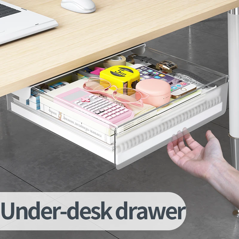 Hidden-Under-Desk-Drawer-Storage-Self-Adhesive-Drawers-Organizer-Desk ...