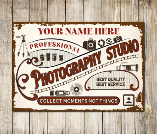 Personalised-Photography-Studio-Sign-Collect-Moments-Wall-Art-Decor ...