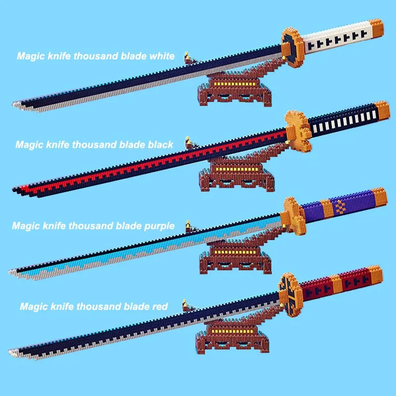 Samurai Sword Building Blocks Ninja Blade Katana Japanese Anime ...